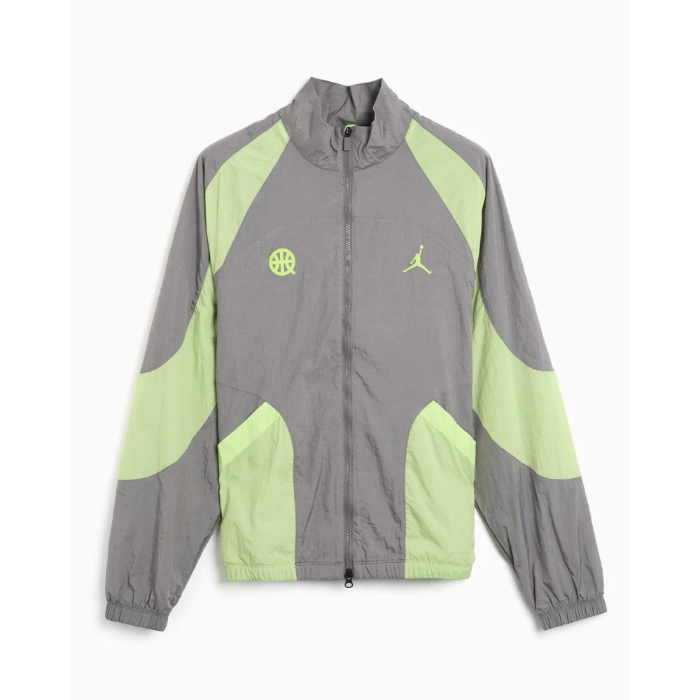 Jordan Sport Quai 54 2026 Jacket in Gunsmoke-Key Lime - Basket4Ballers